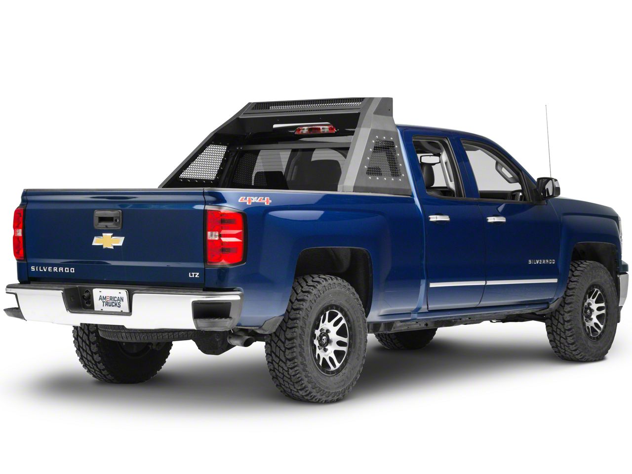 Barricade Silverado Aluminum HD Chase Rack - Textured Black S105816 (07 ...