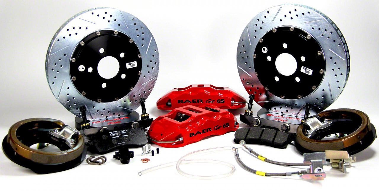 Baer Silverado Extreme Rear Brake Kit - Red 4302136R (07-18 Silverado 1500)