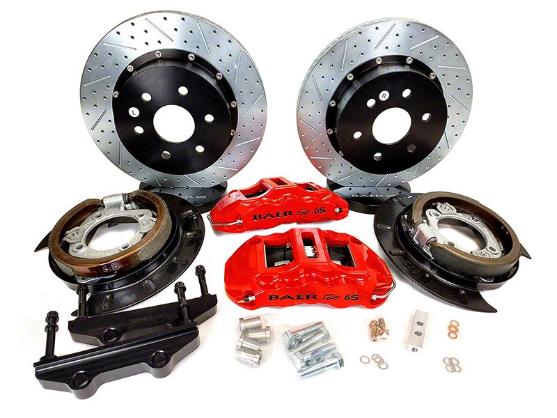 Baer Silverado Extreme Plus Rear Brake Kit - Red 4302480R (07-18 ...