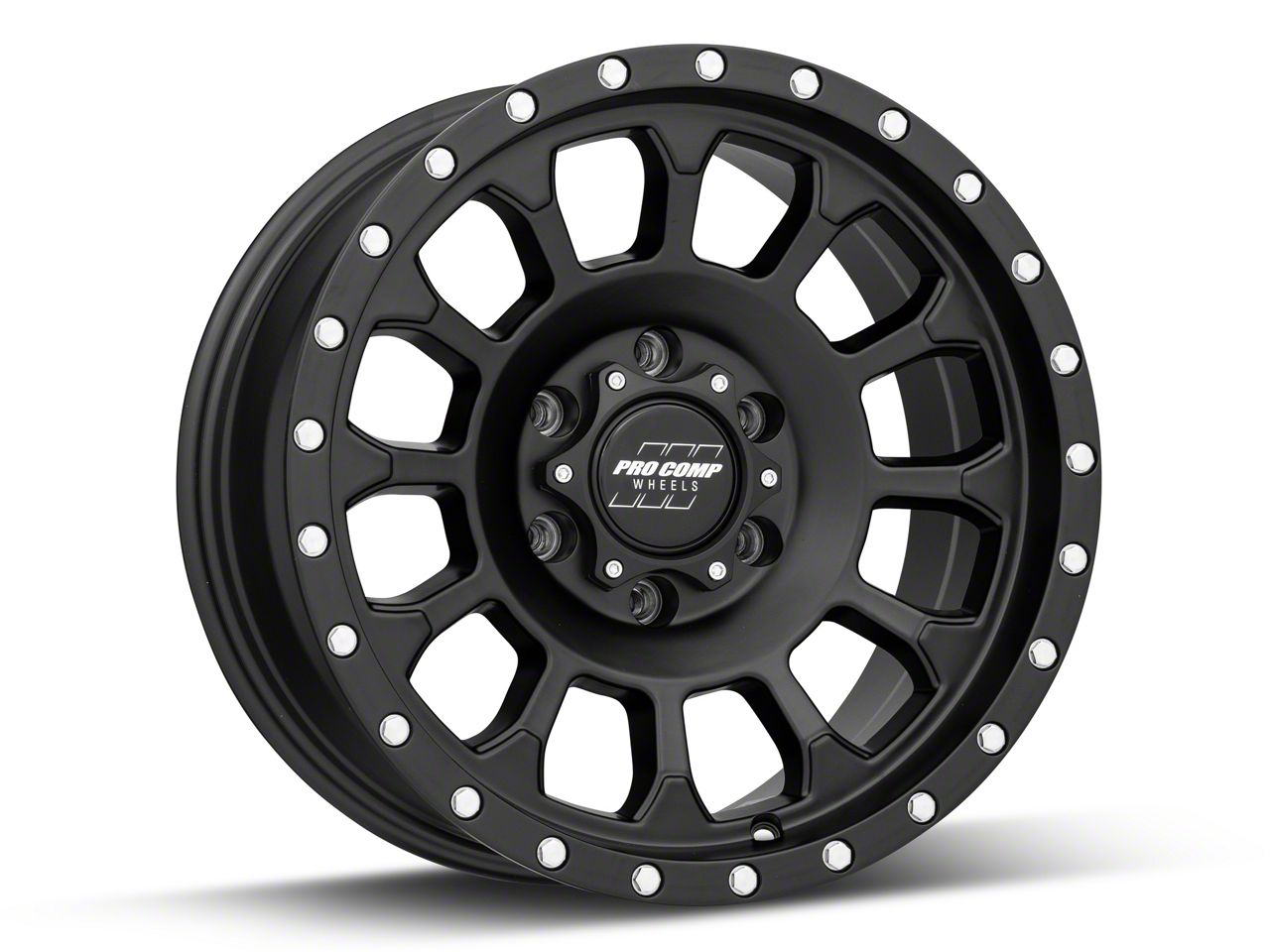 Pro Comp Wheels Yukon Rockwell Satin Black 6-Lug Wheel; 20x9; -12mm ...
