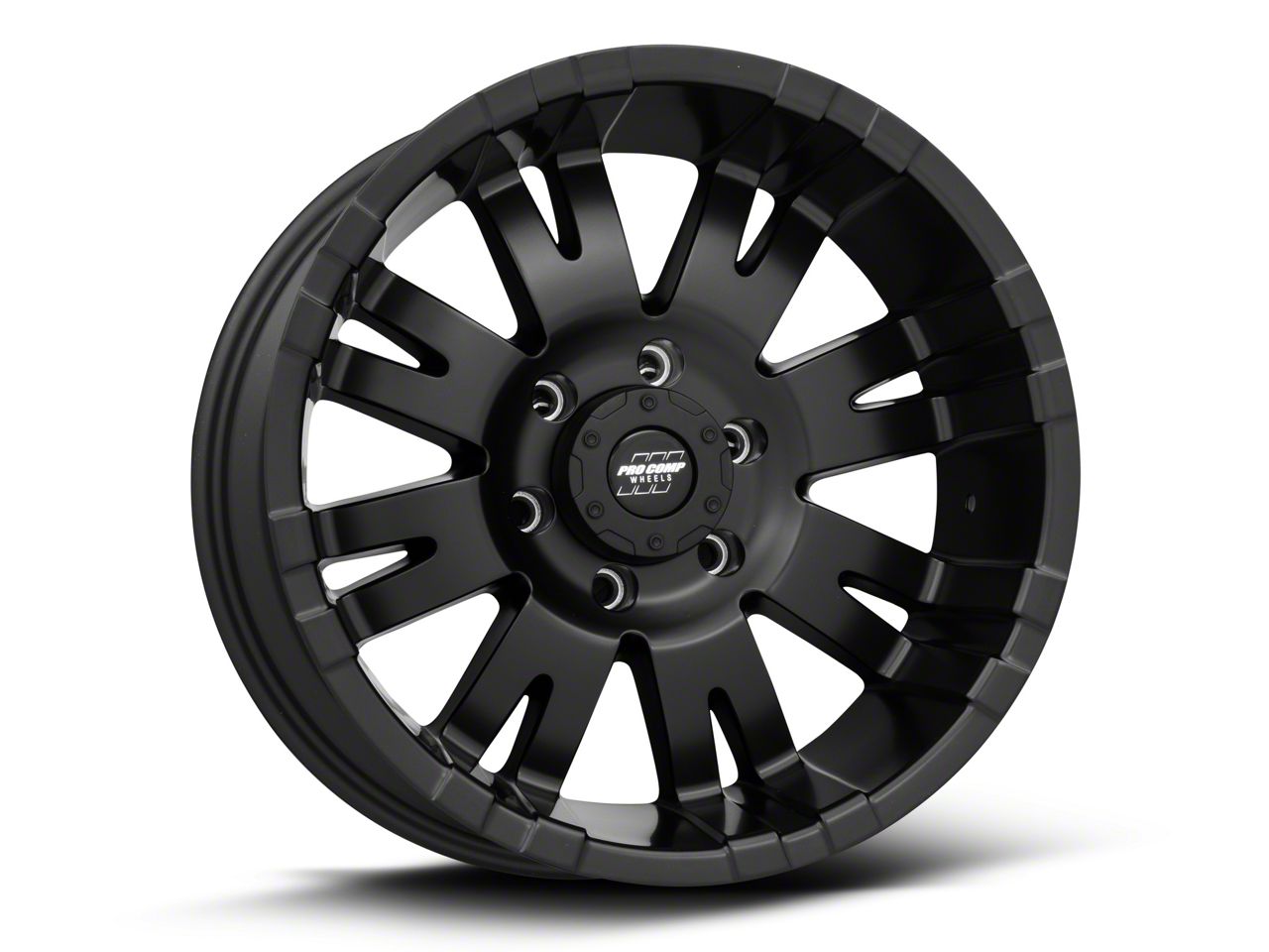 Pro Comp Wheels Yukon 01 Series Satin Black 6-Lug Wheel; 18x9.5; -19mm ...