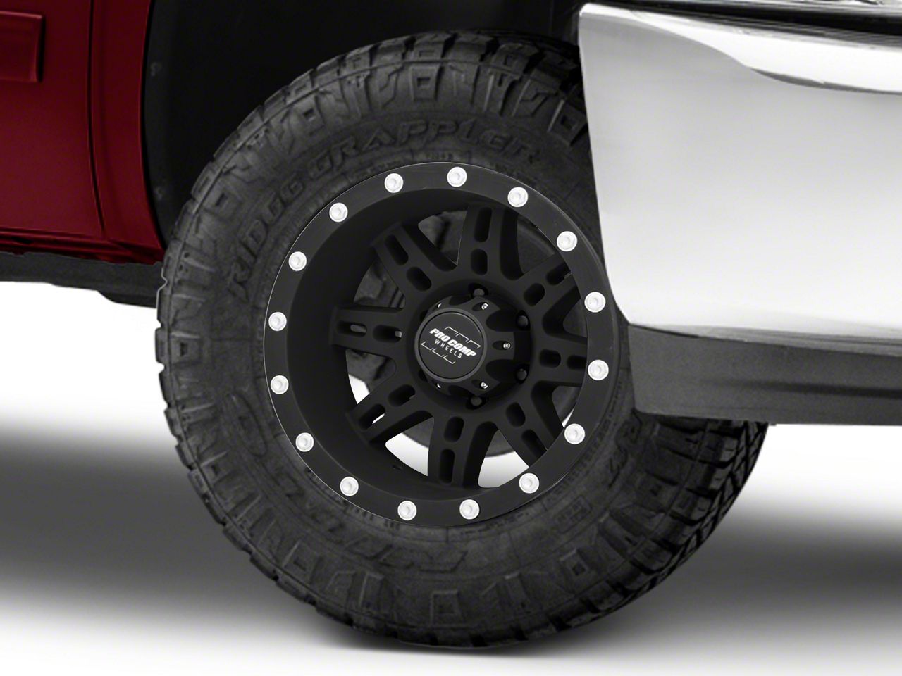 Pro Comp Wheels Silverado 31 Series Matte Black 6-Lug Wheel - 17x9 ...