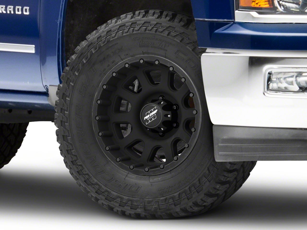 Pro Comp Wheels Silverado 32 Series Matte Black 6-Lug Wheel - 18x9; 0mm ...
