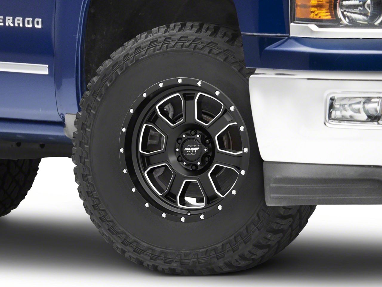 Pro Comp Wheels Tahoe Sledge Satin Black Milled 6-Lug Wheel; 17x9; -6mm ...