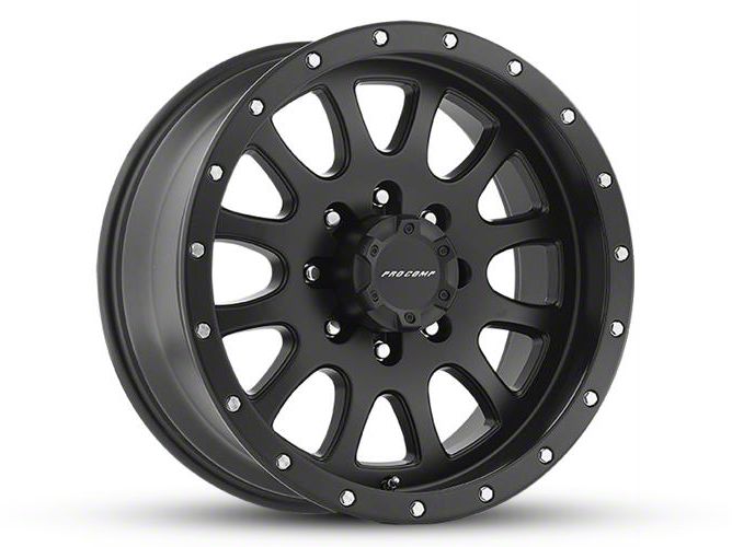 Pro Comp Wheels Yukon Syndrome Satin Black 6-Lug Wheel; 17x9; -6mm ...