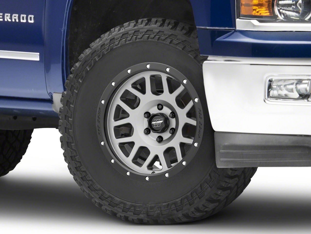 Pro Comp Wheels Silverado Vertigo Matte Graphite 6-Lug Wheel - 17x9 ...