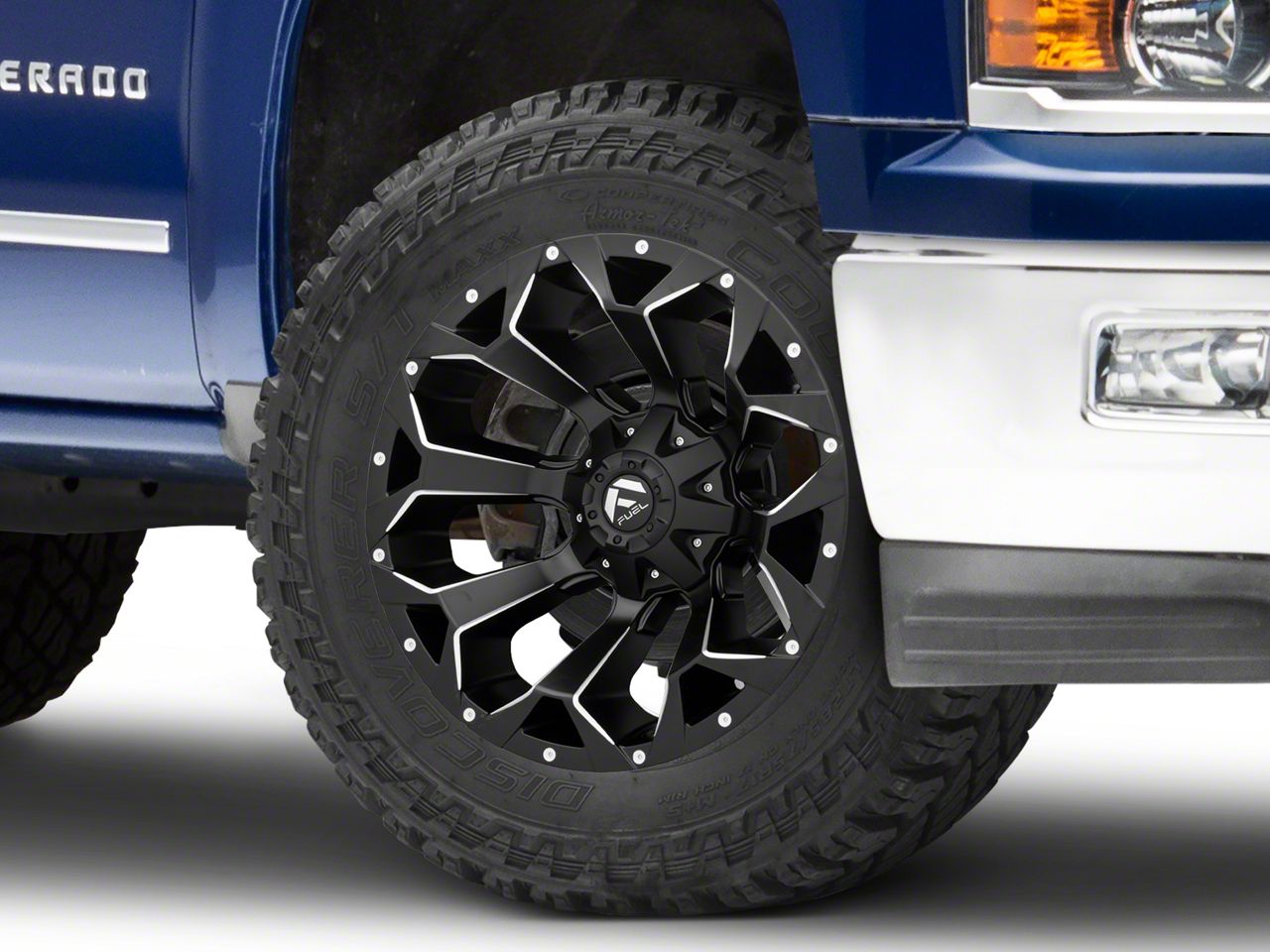 Fuel Wheels Silverado 1500 Assault Satin Black Milled 6-Lug Wheel ...