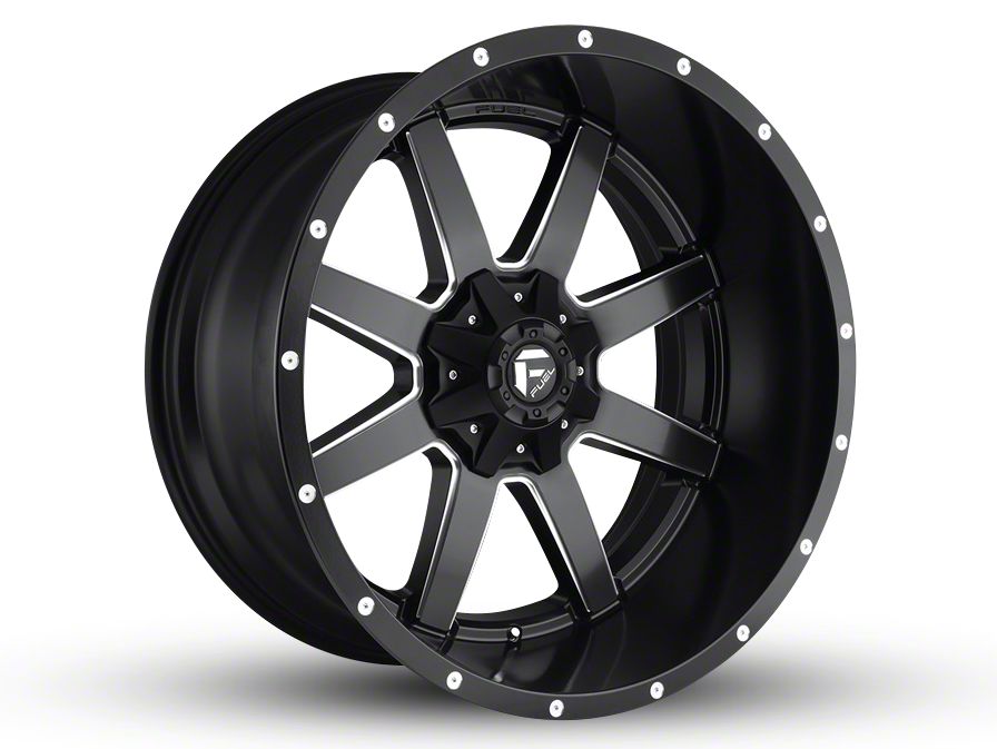 Fuel Wheels Silverado Maverick Black Milled 6-Lug Wheel - 24x14; -75mm ...
