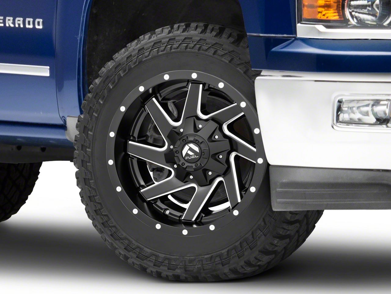 Fuel Wheels Bronco Renegade Matte Black Milled 6-Lug Wheel; 20x10 ...