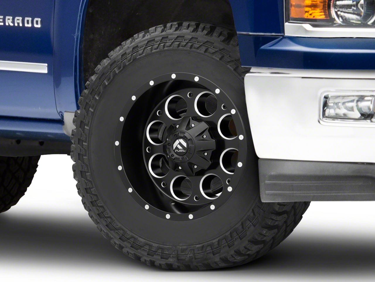 Fuel Wheels Bronco Revolver Matte Black Milled 6-Lug Wheel; 18x9; -12mm ...