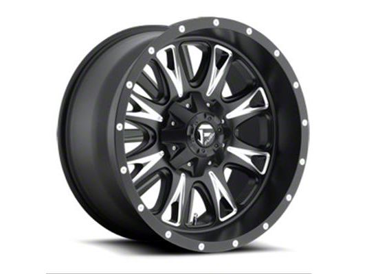 Fuel Wheels Silverado Throttle Matte Black Milled 6-Lug Wheel - 22x14 ...