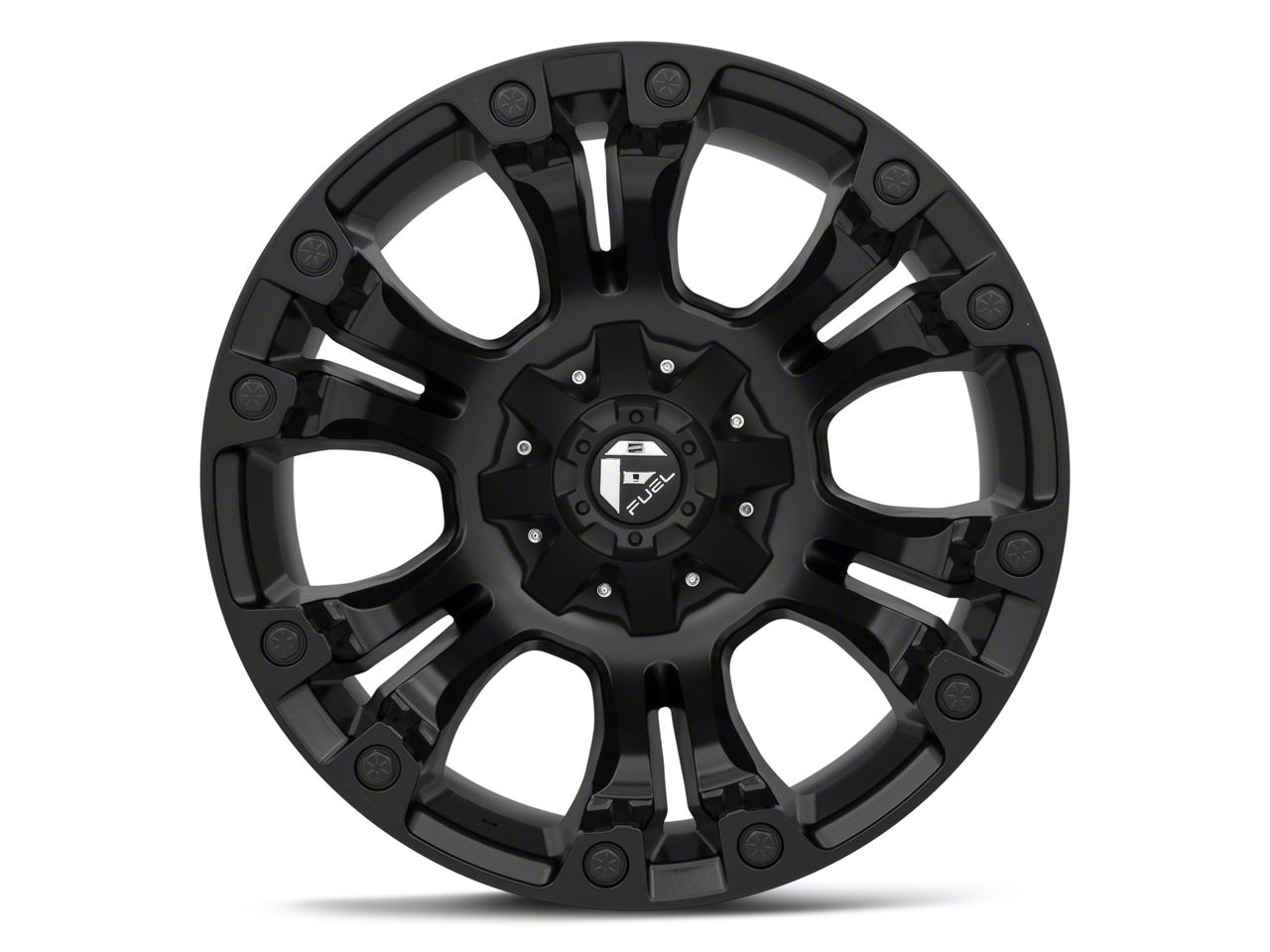 Fuel Wheels Titan Vapor Matte Black 6-Lug Wheel; 20x12; -44mm Offset ...