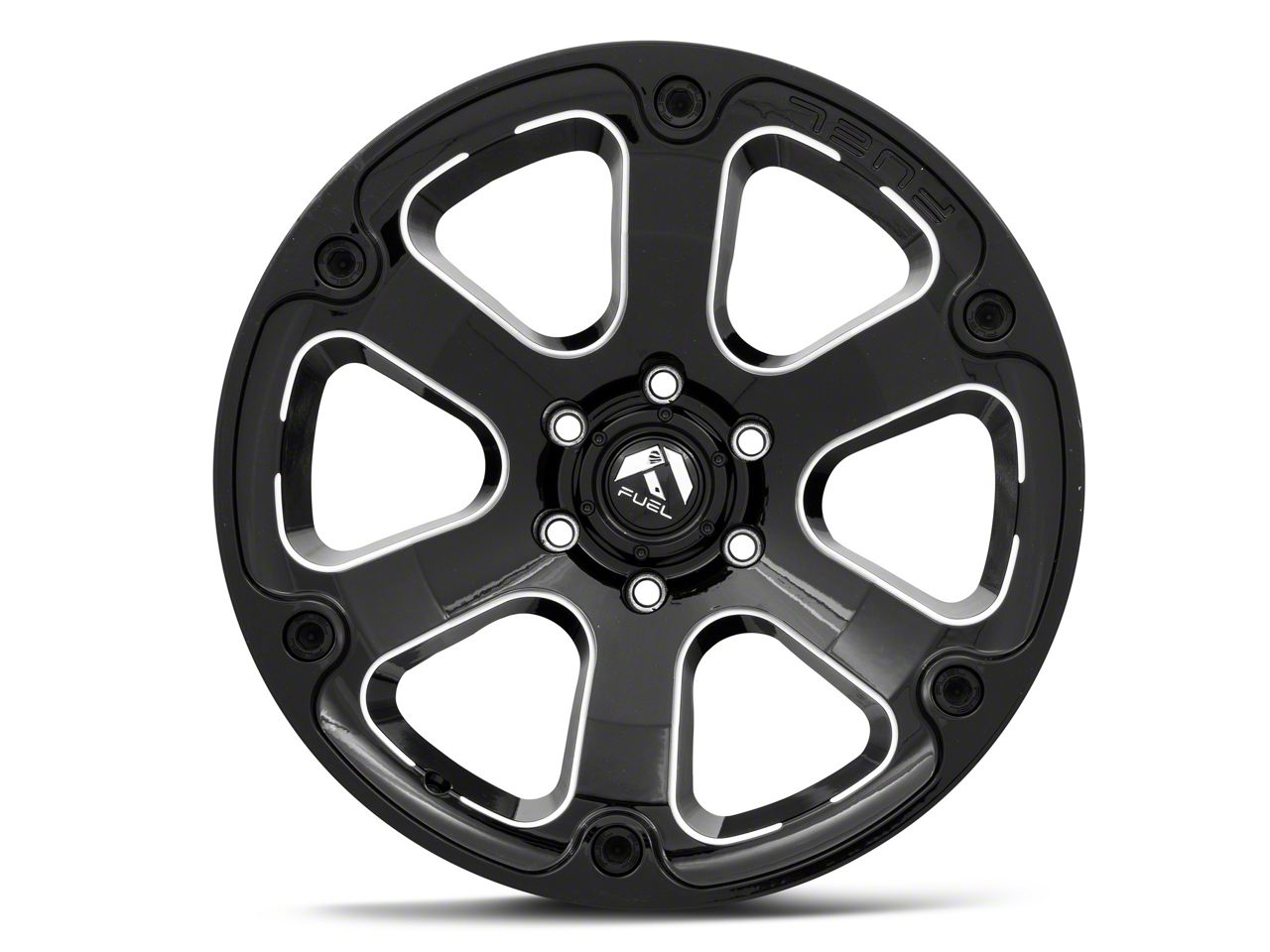 Fuel Wheels Titan Beast Gloss Black Milled 6-Lug Wheel; 20x9; 20mm ...