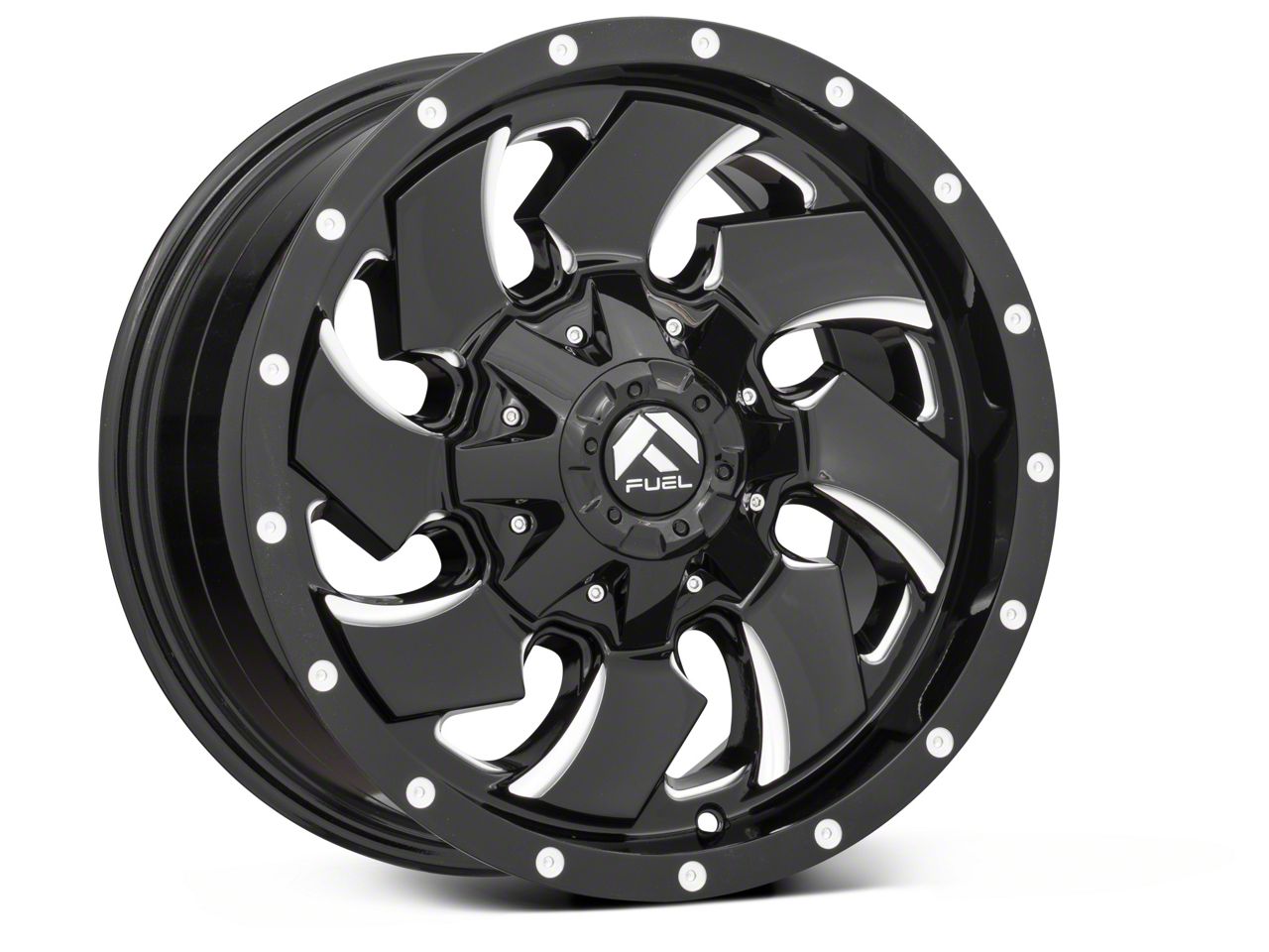 Fuel Wheels Silverado 1500 Cleaver Gloss Black Milled 6-Lug Wheel; 20x9 ...