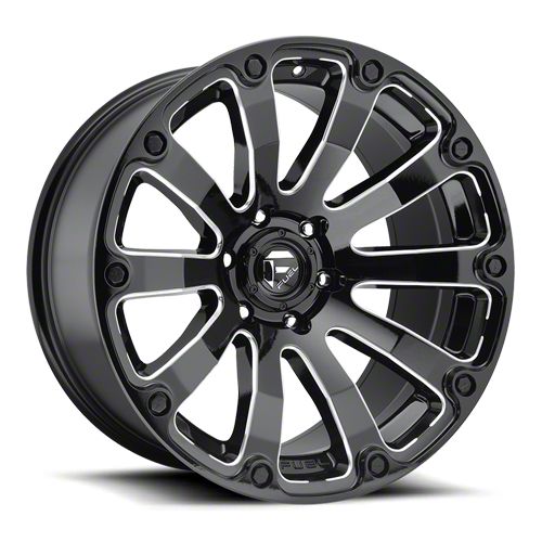 Fuel Wheels Titan XD Diesel Gloss Black Milled 6-Lug Wheel; 20x9; 20mm ...