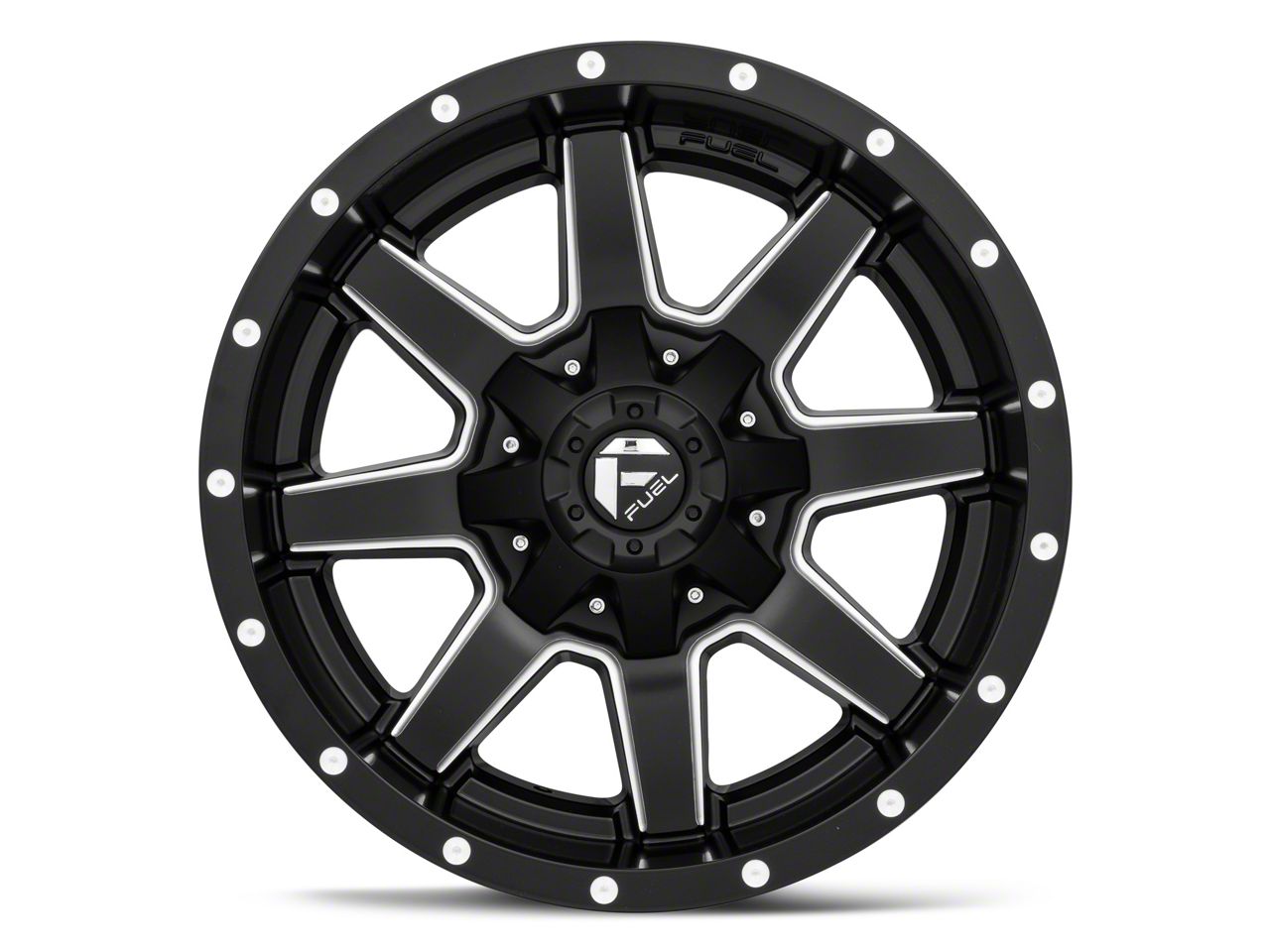 Fuel Wheels Titan Maverick Matte Black Milled 6-Lug Wheel; 18x9; -12mm ...