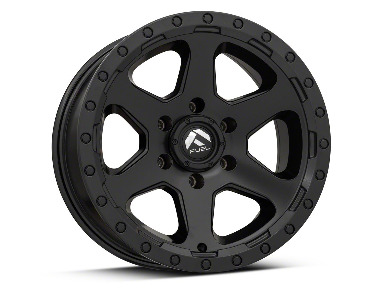 Fuel Wheels Yukon Ripper Matte Black 6-Lug Wheel; 18x9; 20mm Offset ...