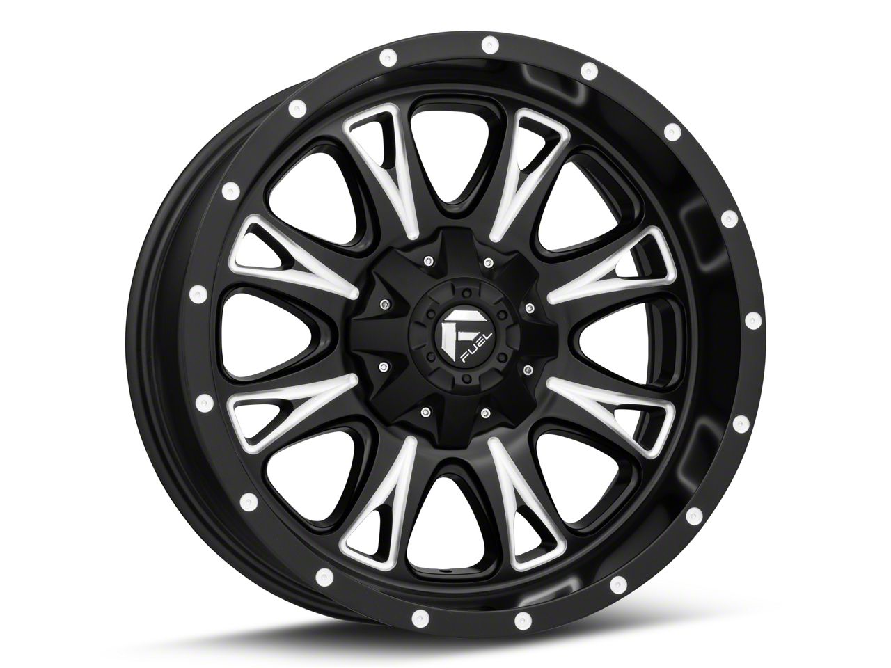 Fuel Wheels Yukon Throttle Matte Black Milled 6-Lug Wheel; 18x10; -12mm ...