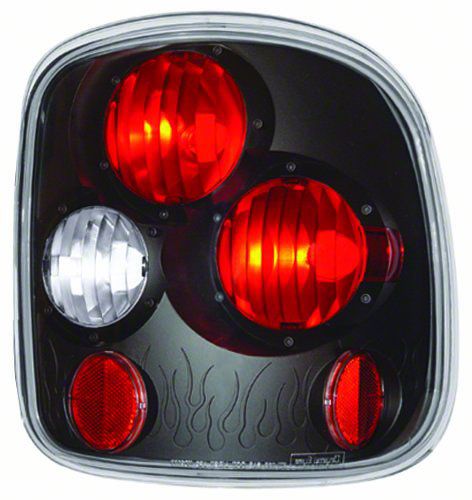 Silverado 1500 Crystal Eyes Tail Lights; Bermuda Black (99-05 Silverado ...