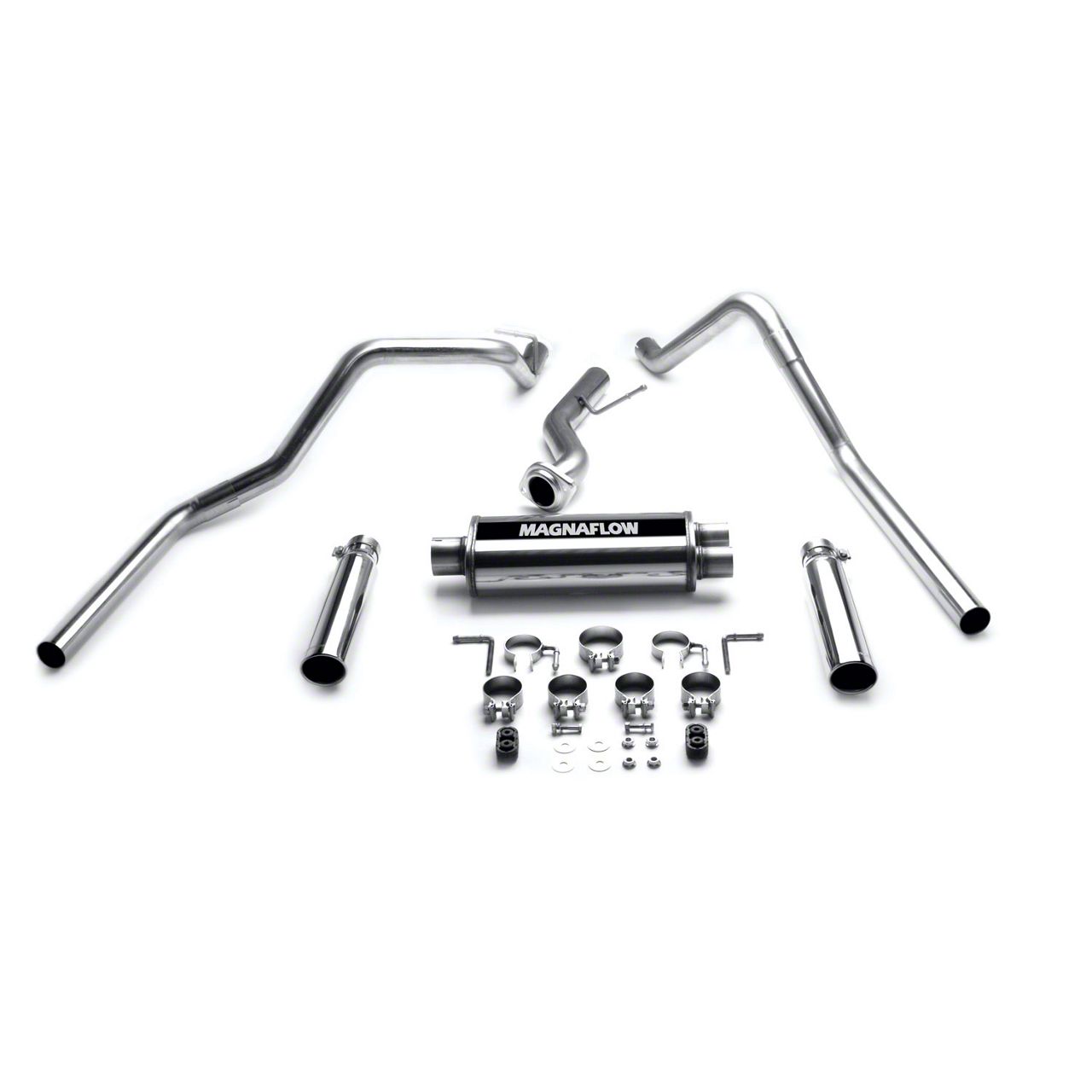 Magnaflow Silverado MF Series Dual Exhaust System - Rear Exit S109606 ...