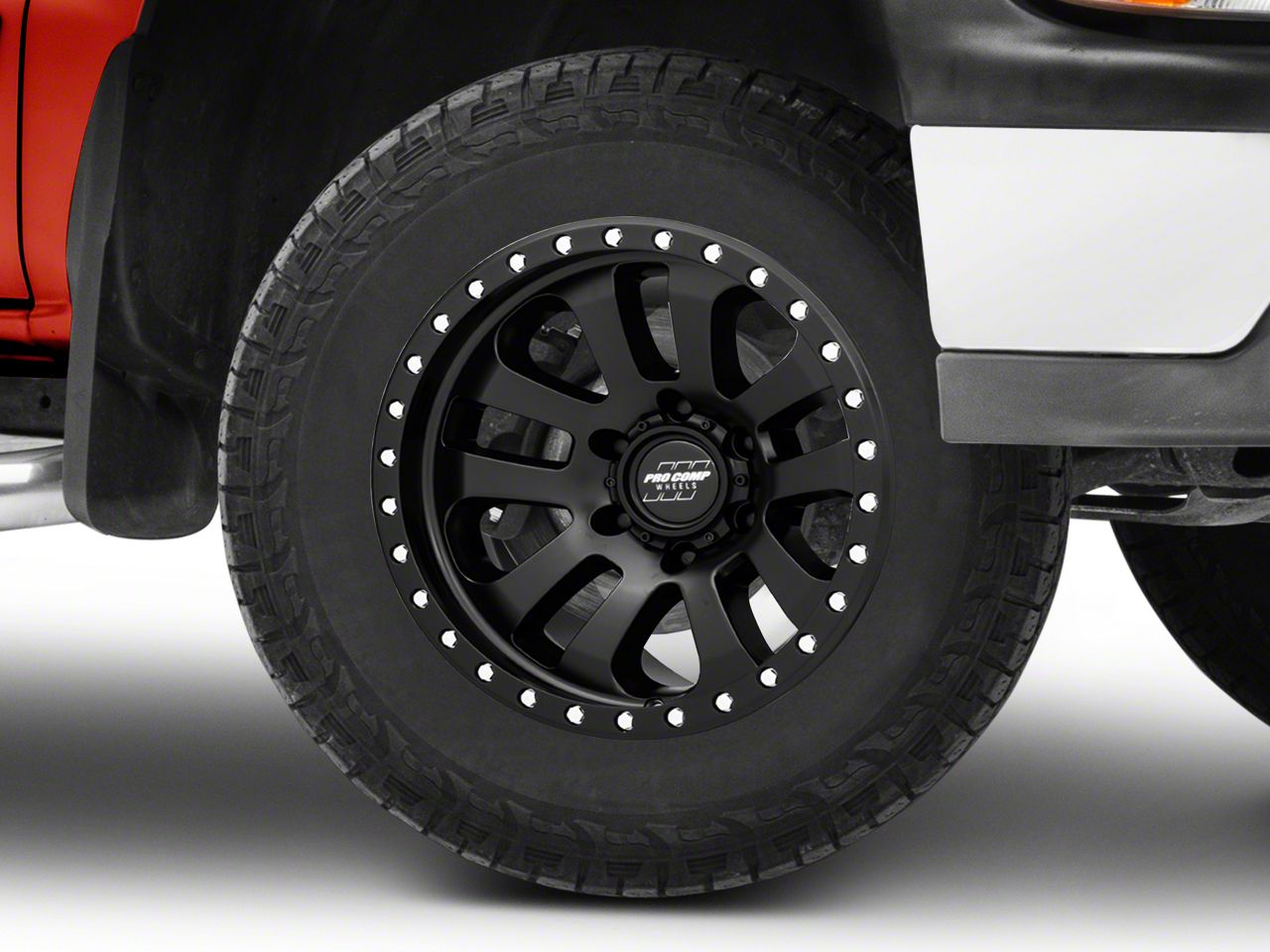 Pro Comp Wheels Silverado Prodigy Satin Black 6-Lug Wheel - 18x9; 0mm ...