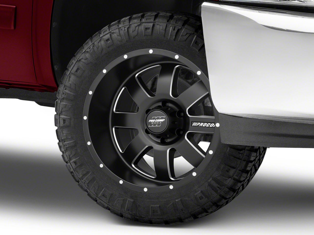 Pro Comp Wheels Silverado Trilogy Satin Black 6-Lug Wheel - 20x10 ...