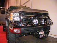 N-Fab Silverado PreRunner Light Mount Bar - Gloss Black C073LH (07-13 ...