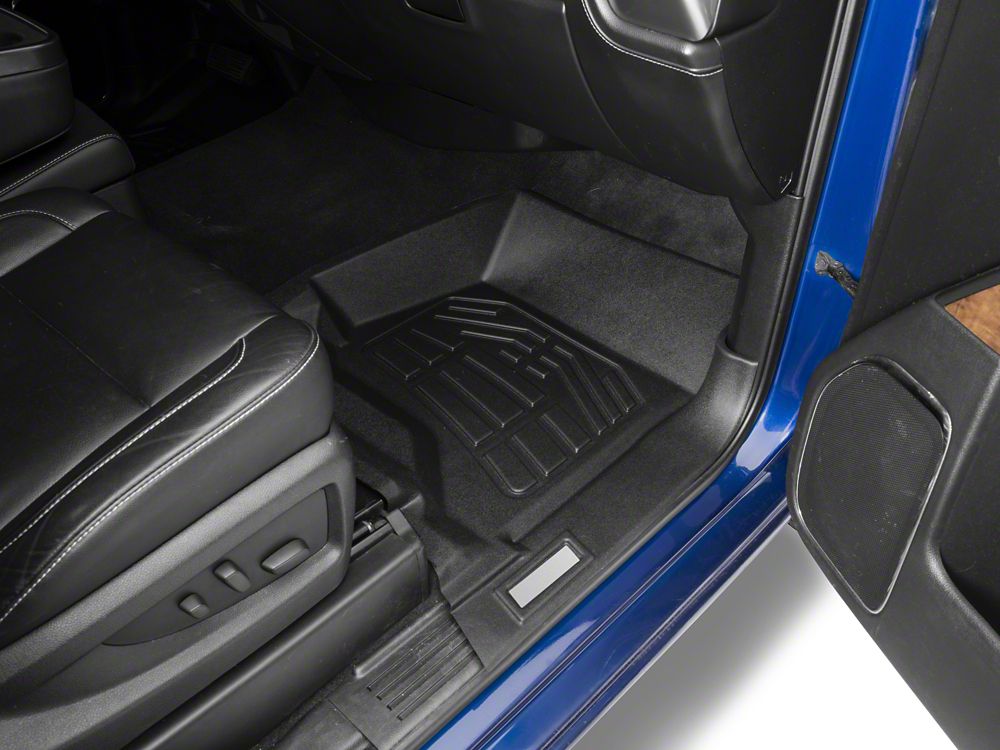 RedRock Sure-Fit Front Floor Liners; Black (14-18 Silverado 1500) | RedRock