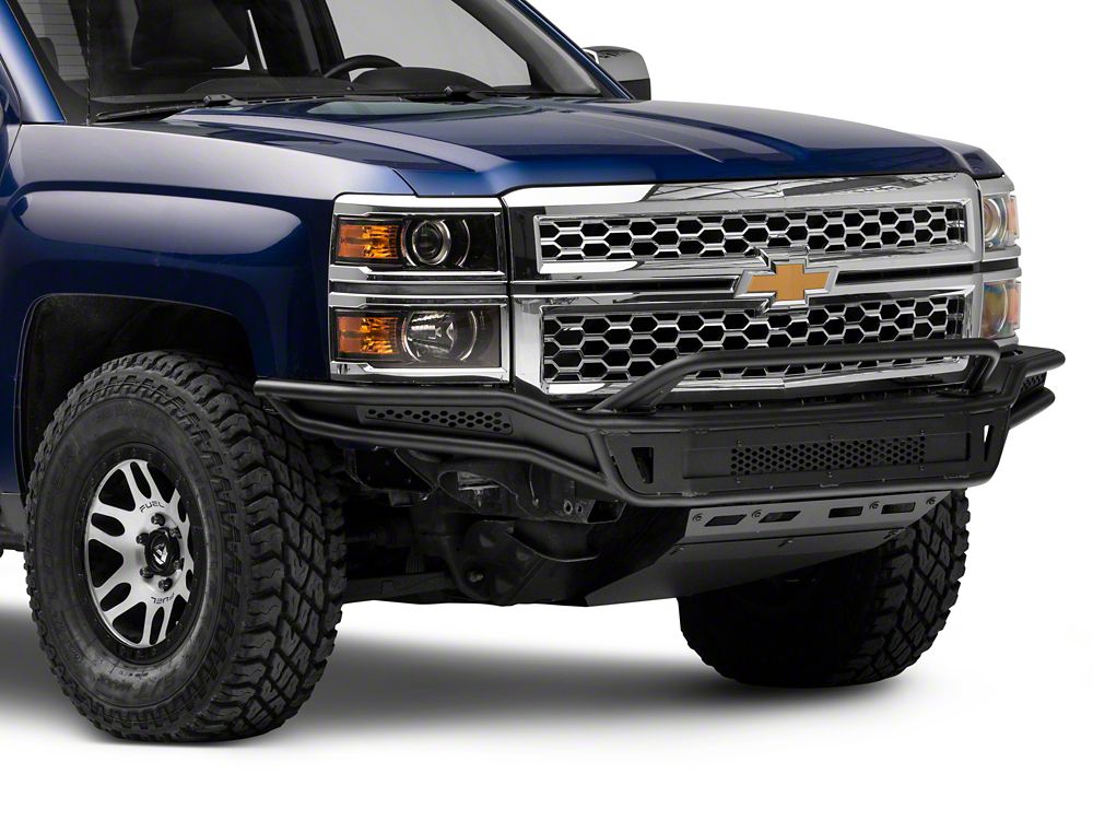 Barricade Pre-Runner Front Bumper with Skid Plate (14-15 Silverado 1500 ...