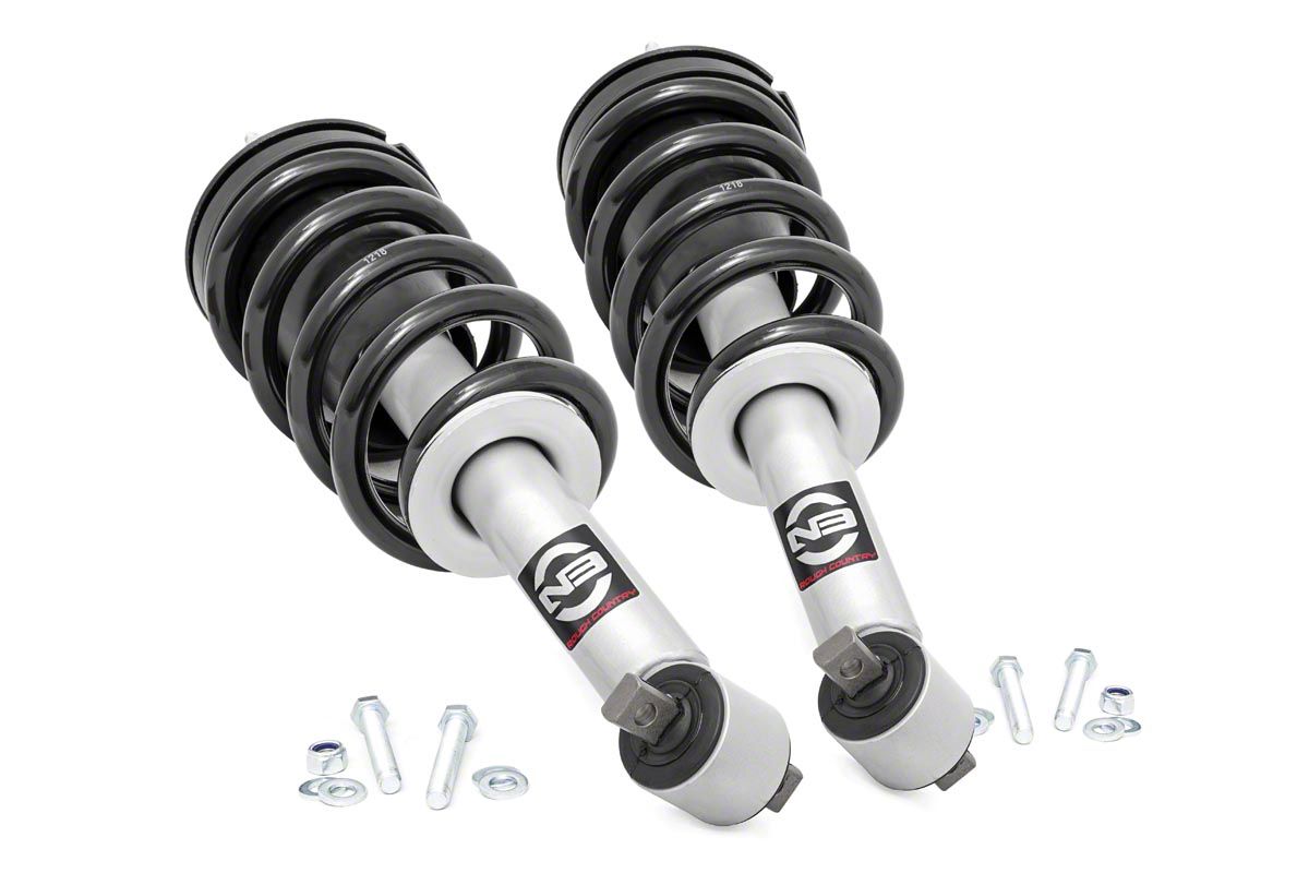 Rough Country Silverado 1500 2-Inch Front Leveling N3 Struts 501063 (14 ...