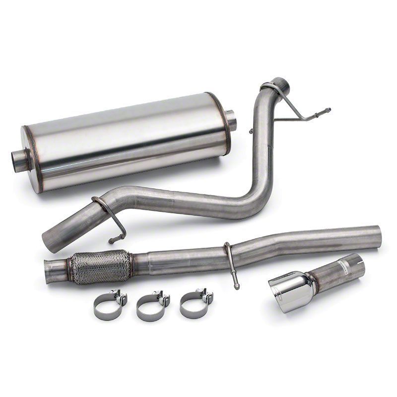 GM Silverado 1500 Single Exhaust System with Polished Tip - Side Exit ...