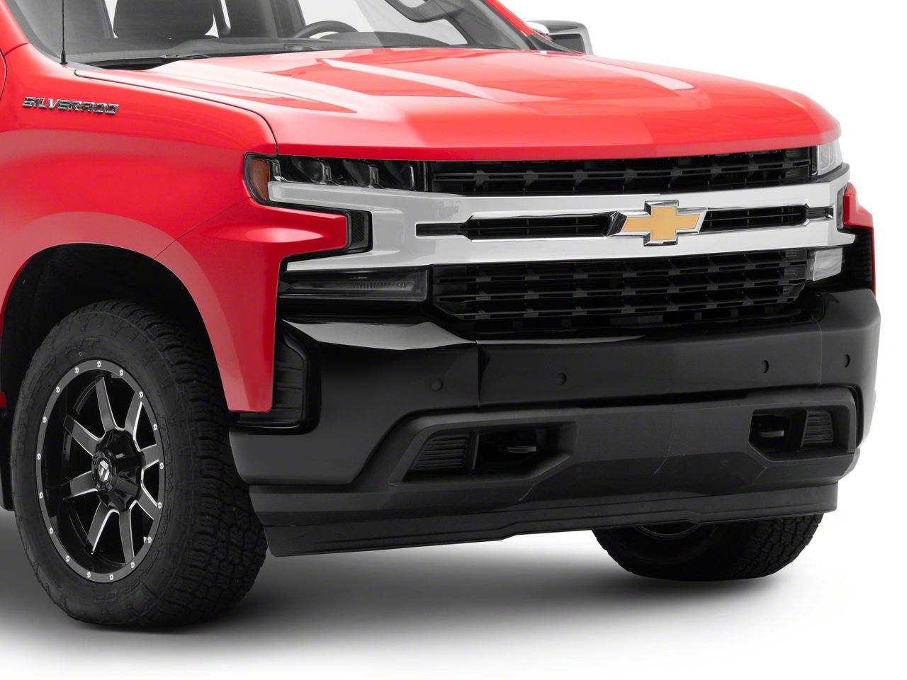 Silverado 1500 Front Bumper Cover; Gloss Black (19-21 Silverado 1500)