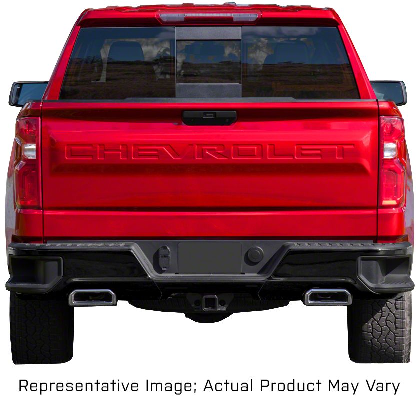 BumperShellz Silverado 1500 Rear Bumper Covers; Matte Black S114517 (19 ...