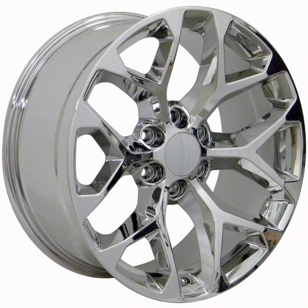 Silverado 1500 Snowflake Style Chrome 6-Lug Wheel; 20x9; 31mm Offset ...