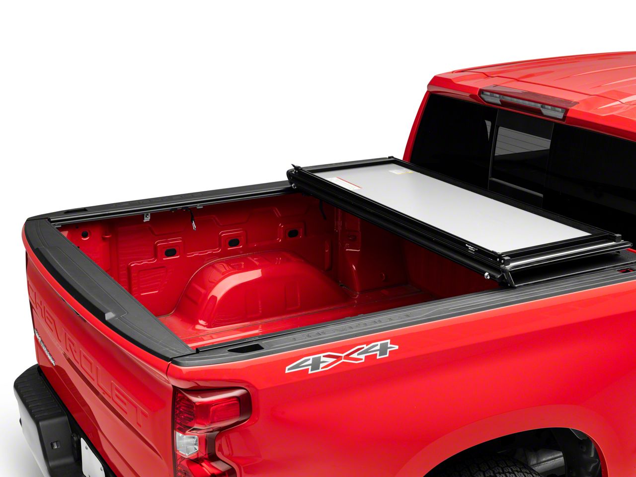 Weathertech Silverado 1500 AlloyCover Hard Tri-Fold Tonneau Cover ...