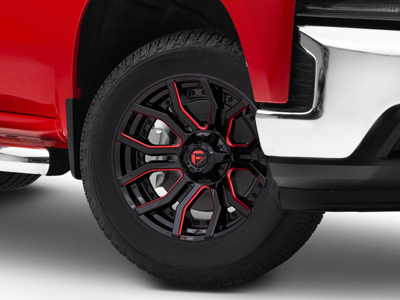 Fuel Wheels Silverado 1500 Rage Gloss Black Red Tinted 6-Lug Wheel ...