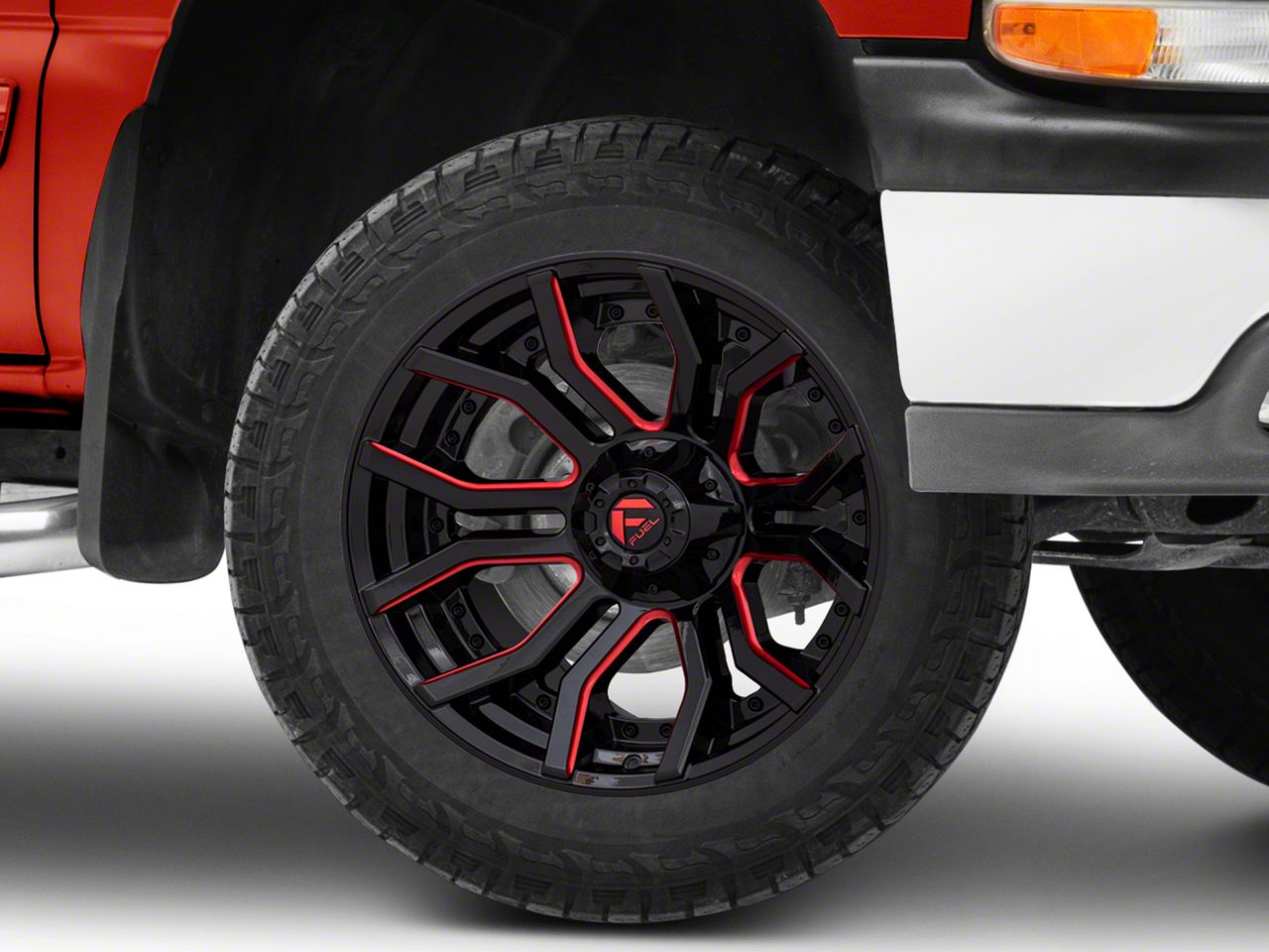 Fuel Wheels Silverado 1500 Rage Gloss Black Red Tinted 6-Lug Wheel ...