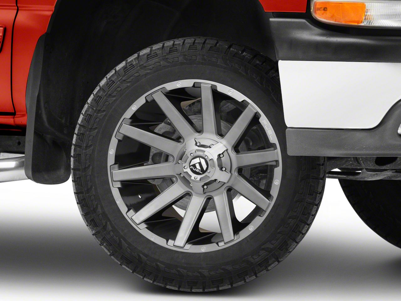 Fuel Wheels Tacoma Contra Platinum Brushed Gunmetal 6-Lug Wheel; 20x9 ...