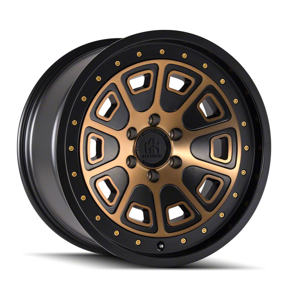 Mayhem Wheels RAM 1500 Flat Iron Matte Black with Bronze Tint 6-Lug ...