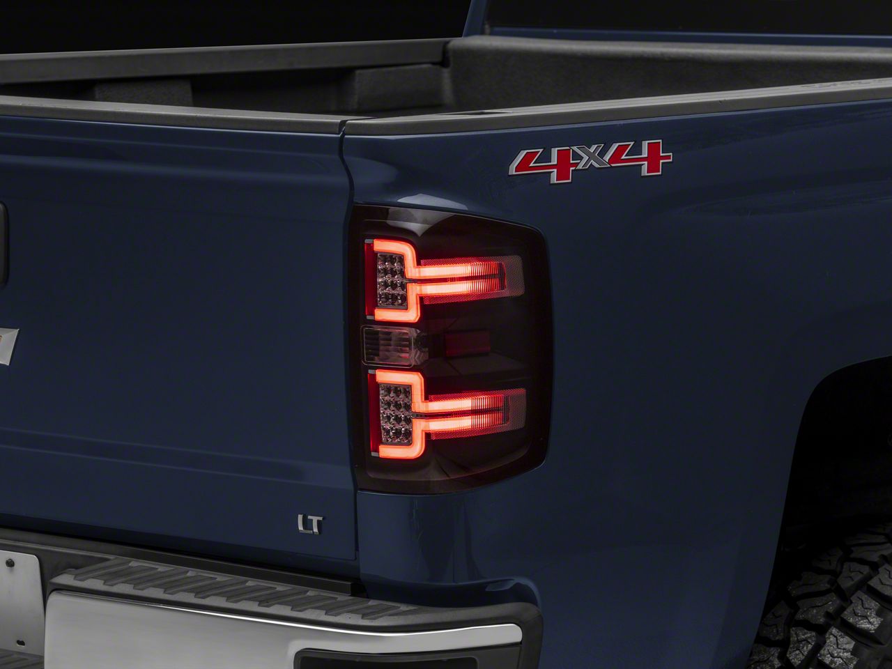 Silverado 1500 Sequential LED Tail Lights; Black Housing; Clear Lens ...
