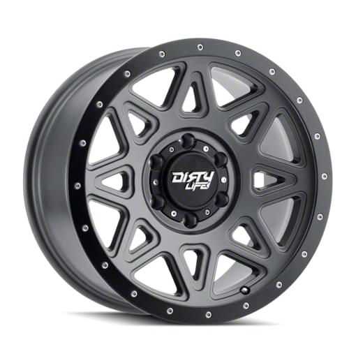 Dirty Life Bronco Theory Matte Gunmetal 6-Lug Wheel; 20x9; 0mm Offset ...