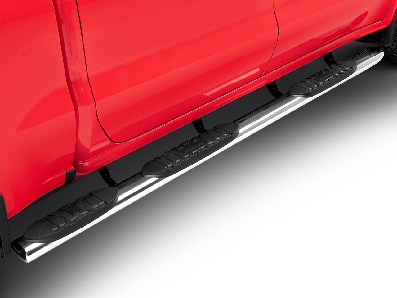 Silverado 1500 5-Inch Extreme Wheel to Wheel Side Step Bars; Stainless ...