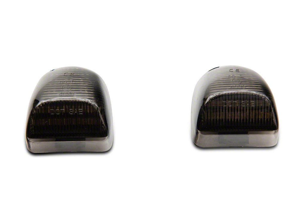 Raxiom Axial Series LED License Plate Lamps; Smoked (01-13 Silverado ...
