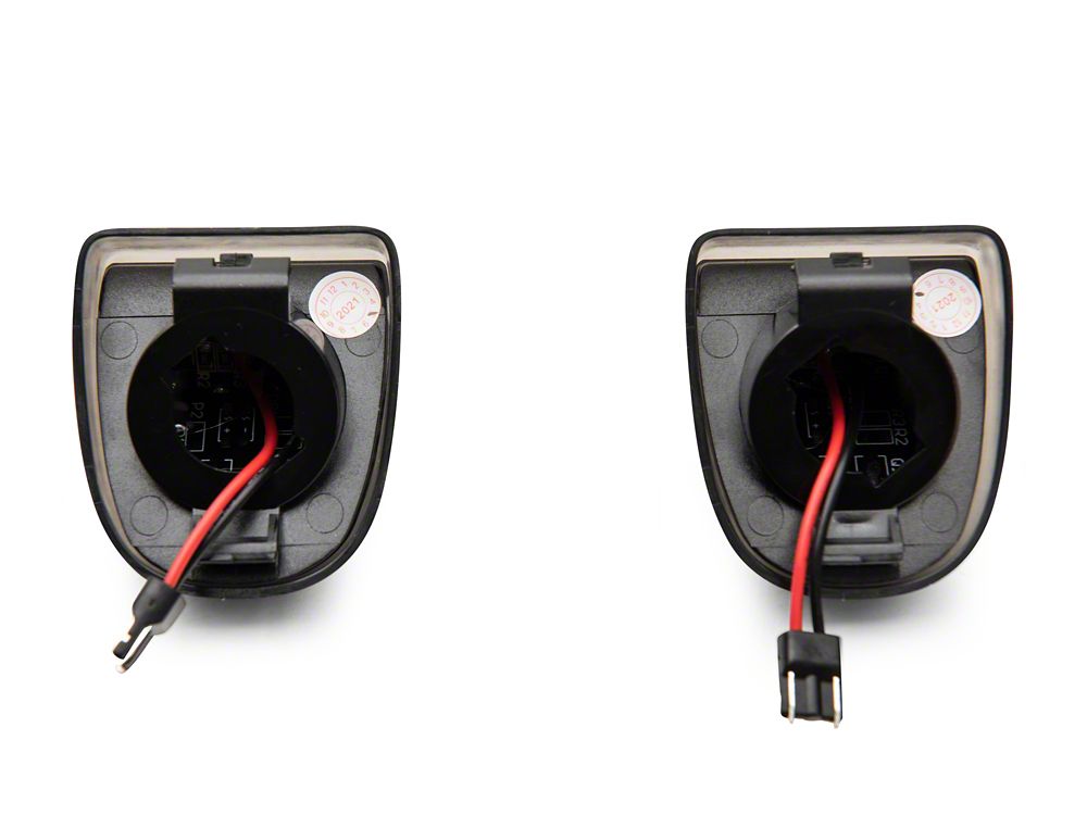 Raxiom Axial Series LED License Plate Lamps; Smoked (01-13 Silverado ...