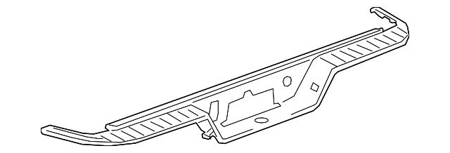 GM Silverado 1500 Bumper Step Pad; Rear; Center 84564764 (19-22 ...
