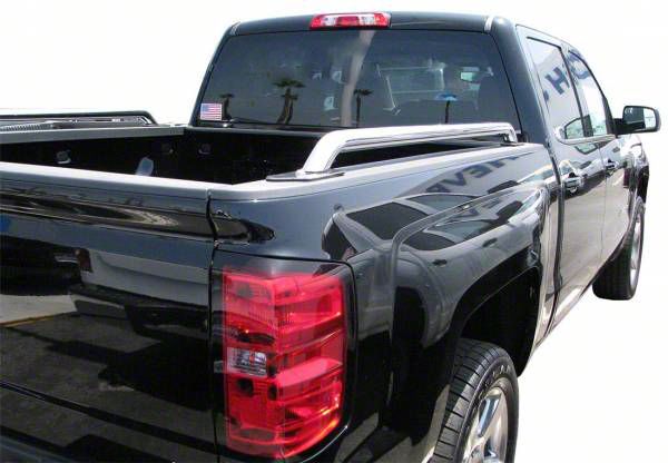 Silverado 1500 Bed Rails; Stainless Steel (14-22 Silverado 1500 w/ 5.80 ...