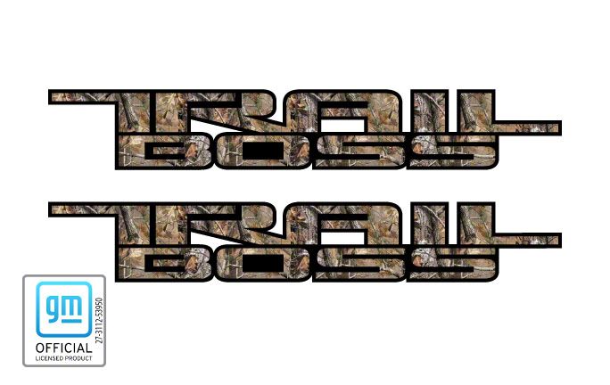 Silverado 1500 Trail Boss Decal; Camo Realtree AP (19-22 Silverado 1500 ...