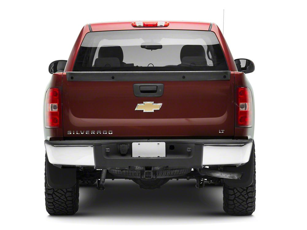 RedRock Molded Mud Guards Front and Rear 07 13 Silverado 1500 w o OE Fender Flares RedRock
