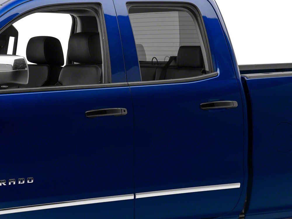 RedRock Door Handle Covers Black 14 18 Silverado 1500 Crew Cab RedRock