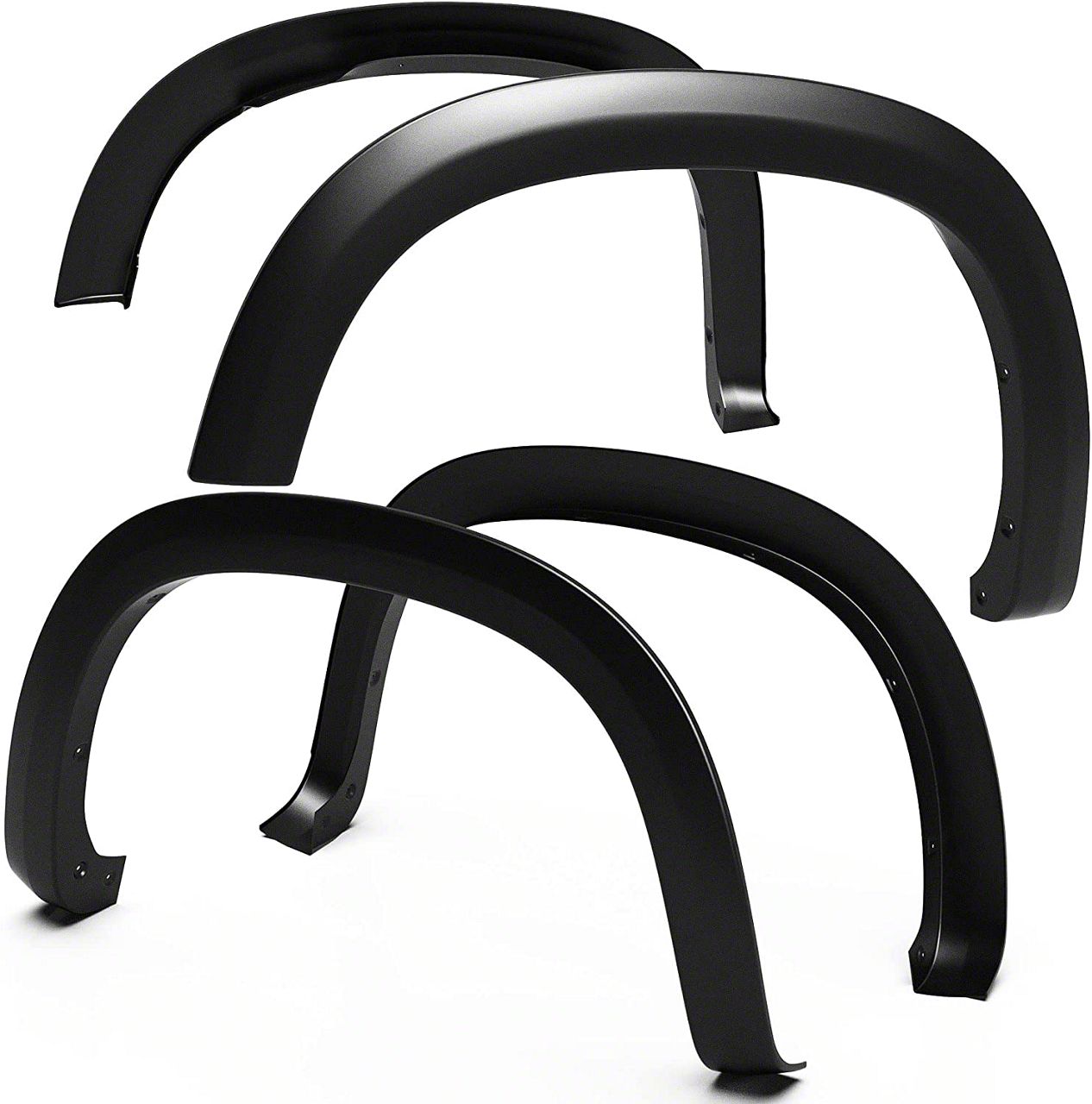 Silverado 1500 Factory Style Fender Flares; Textured Matte Black (19-22 ...